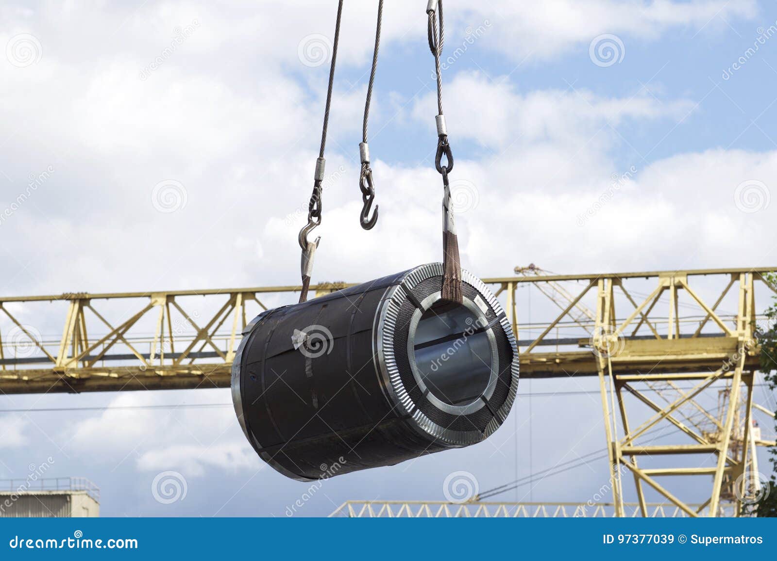 Rolls of Cold-rolled Galvanized Steel with Polymer Coating Stock Image ...