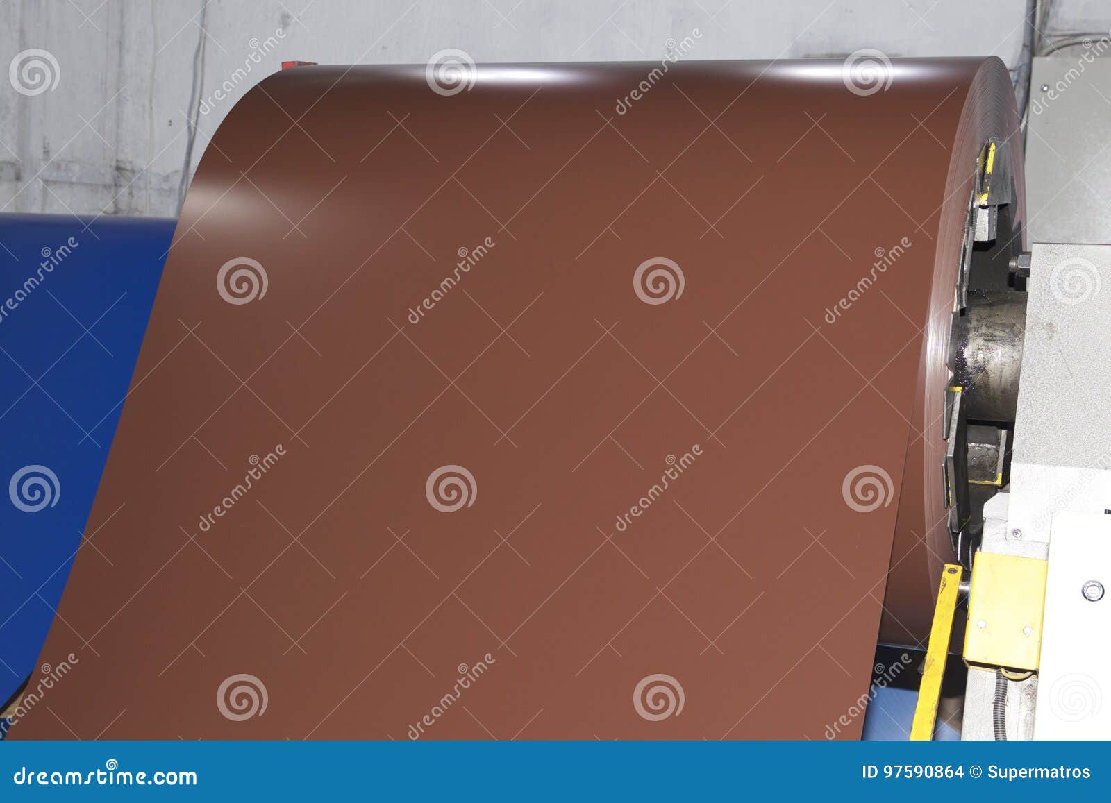 Rolls of Cold-rolled Galvanized Steel with Polymer Coating Stock Photo ...