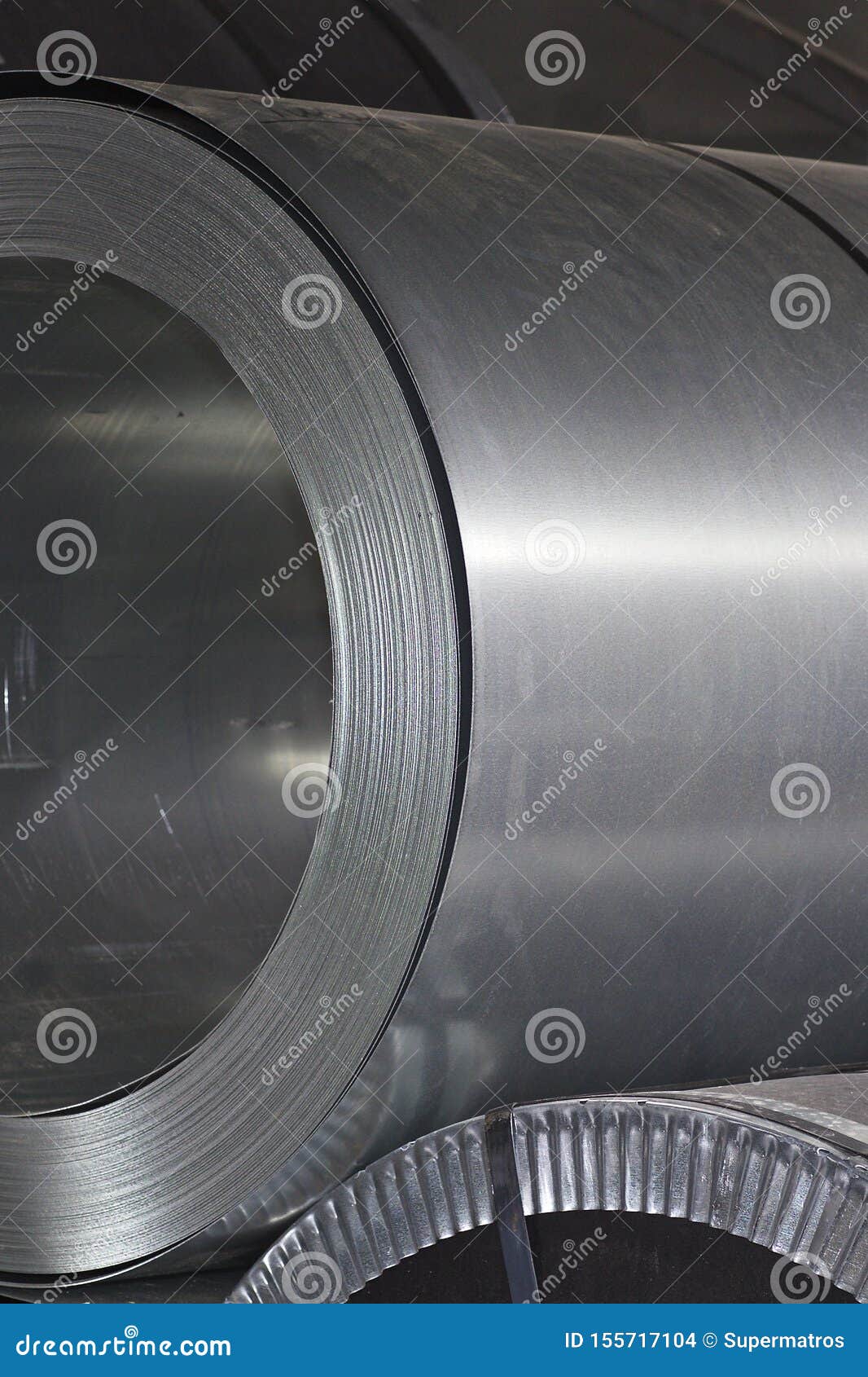 Rolls of Cold-rolled Galvanized Steel in Stock Stock Photo - Image of ...