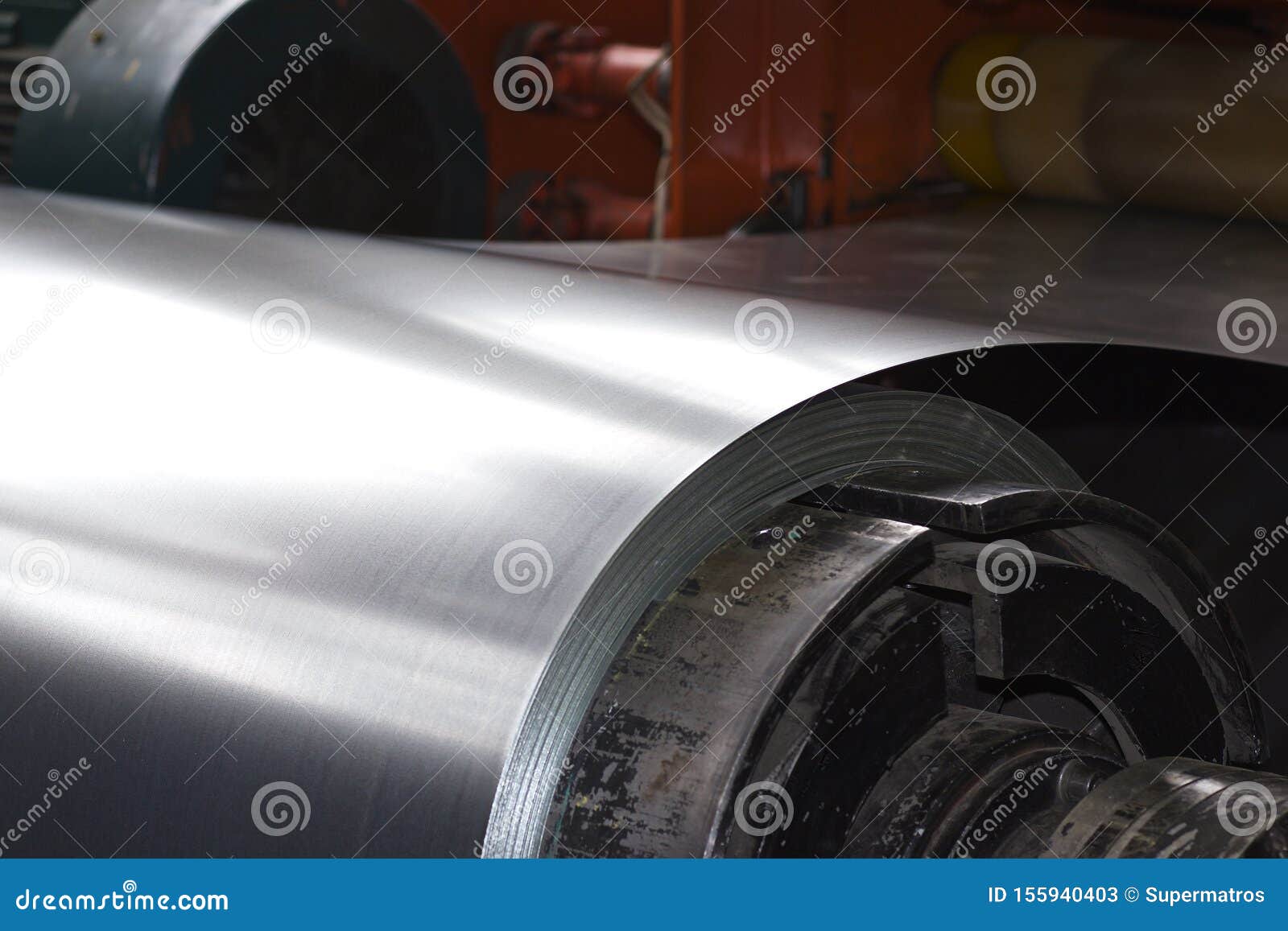 Rolls of Cold-rolled Galvanized Steel in Stock Stock Image - Image of ...