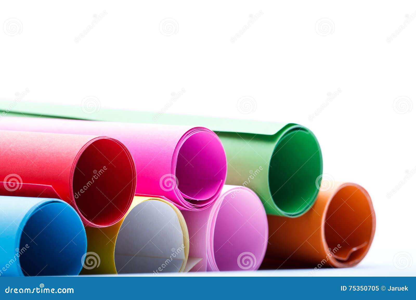 Rolls of color paper-4 stock image. Image of backdrop - 75350705
