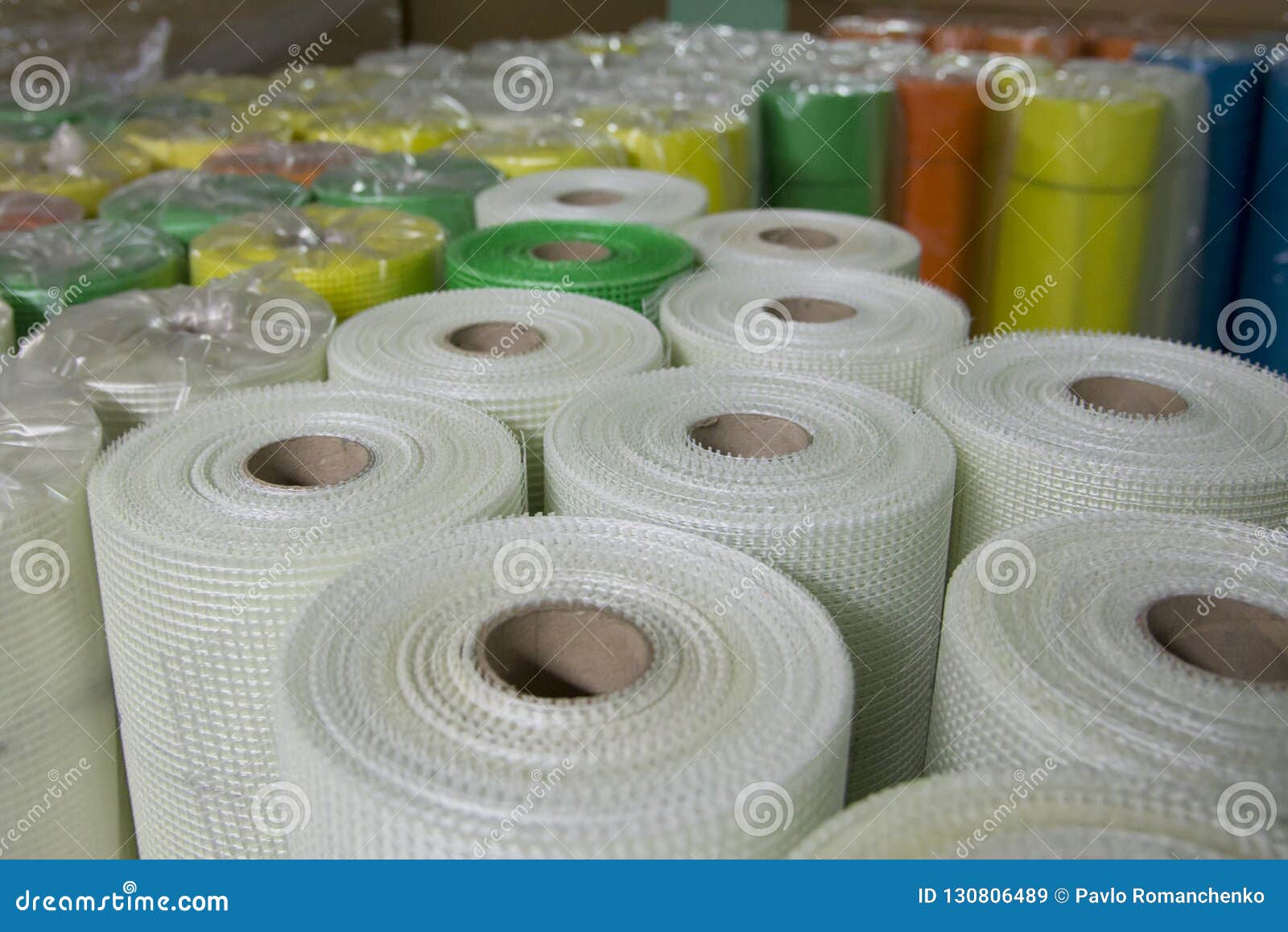 Rolls of Colored Fiberglass Mesh, Building Materials for Wall ...
