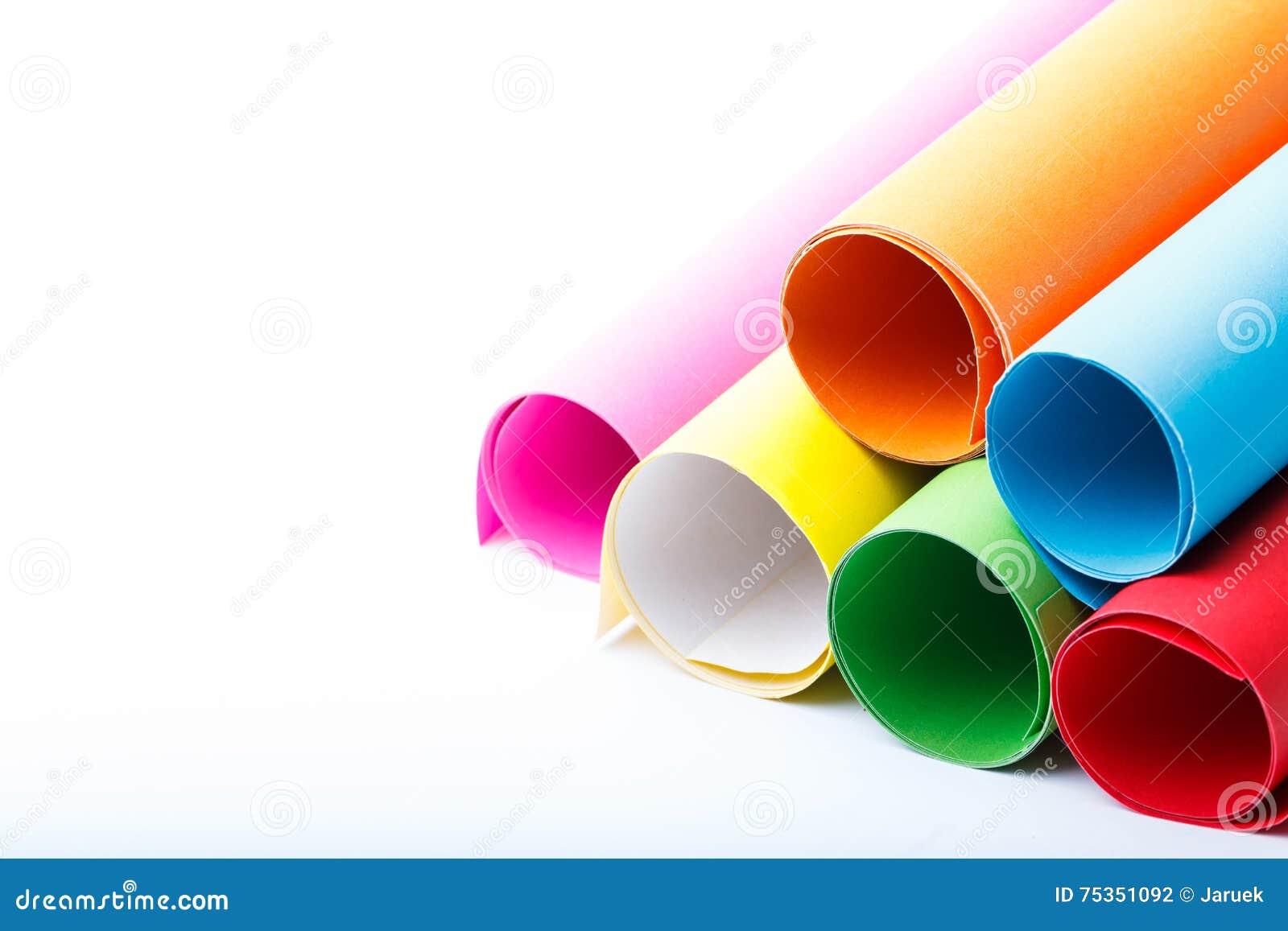 Rolls del color paper-4 foto de archivo. Imagen de brillante - 75351092