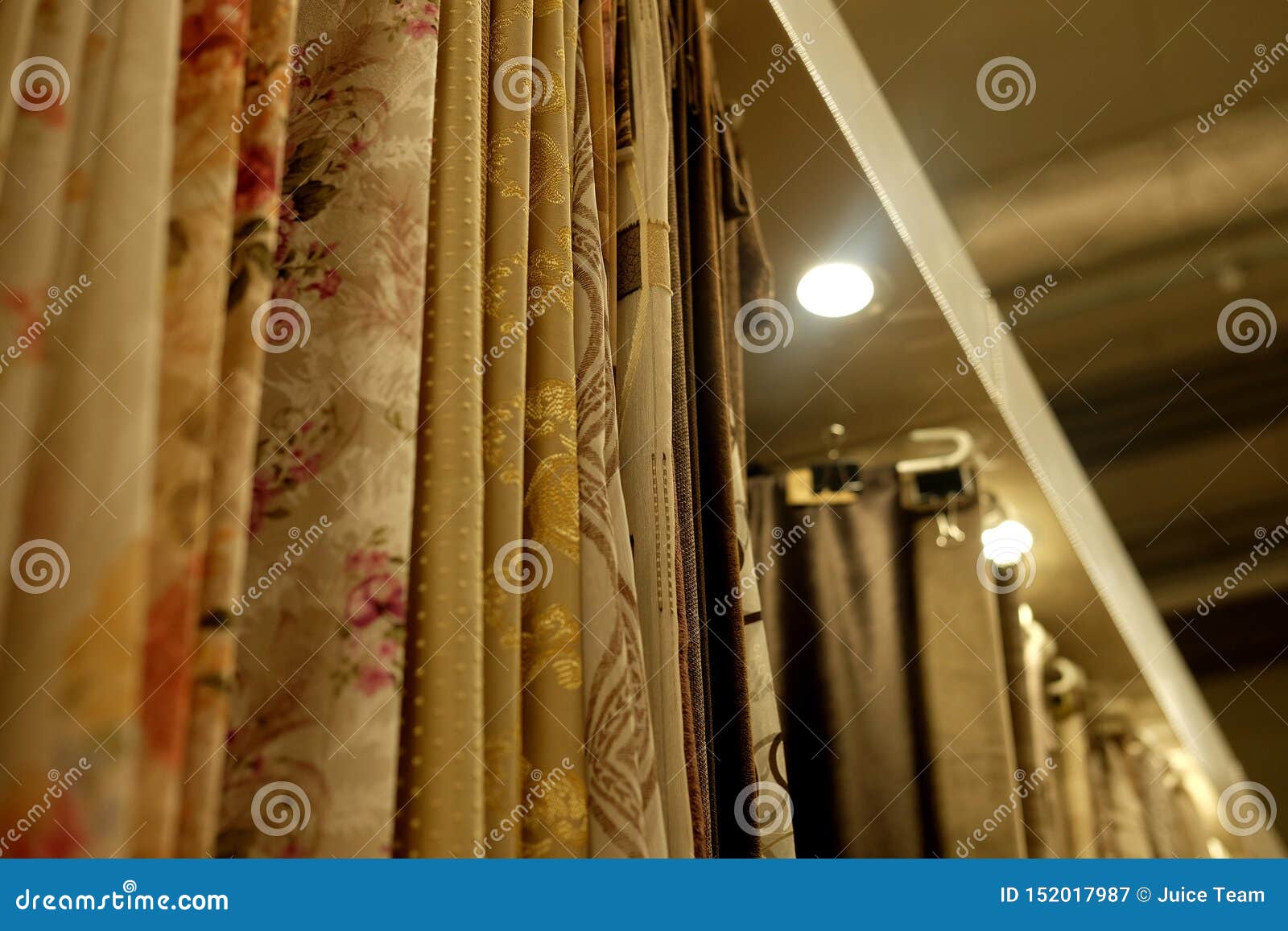 Rolls of Fabric and Textiles in Store Stock Image - Image of designer ...