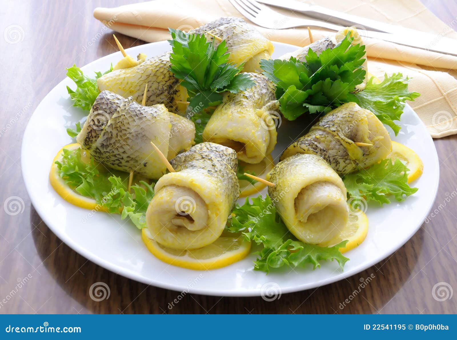 Rolls of fish stock image. Image of gourmet, salad, juicy - 22541195