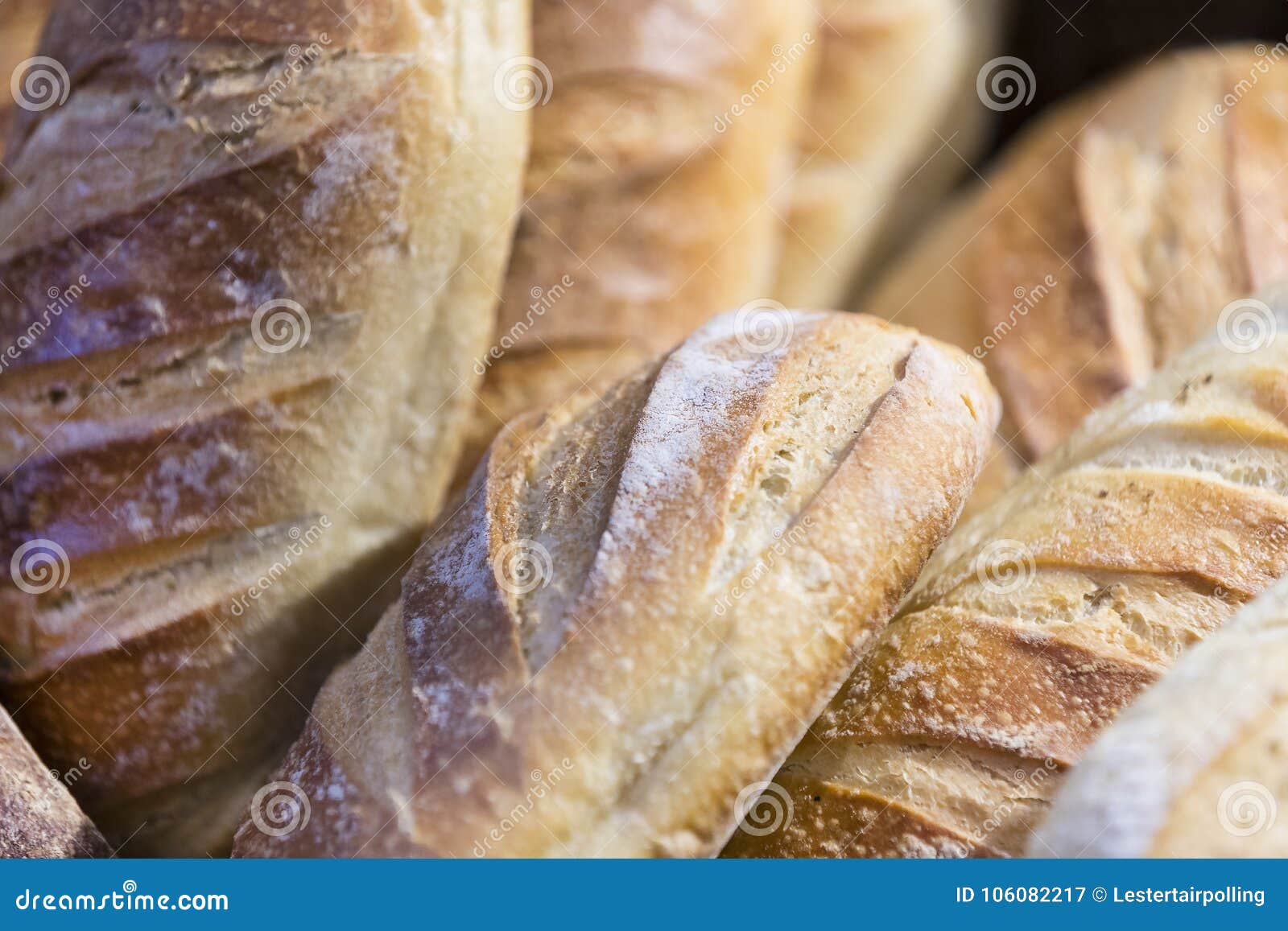 Rolls of Fresh Bread Baking Large Stock Image - Image of fiber, oven ...