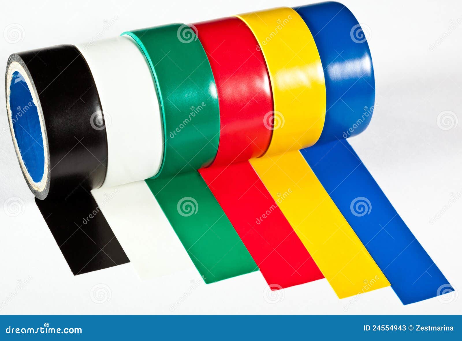 Rolls of Insulation Adhesive Tape Stock Image - Image of construction ...