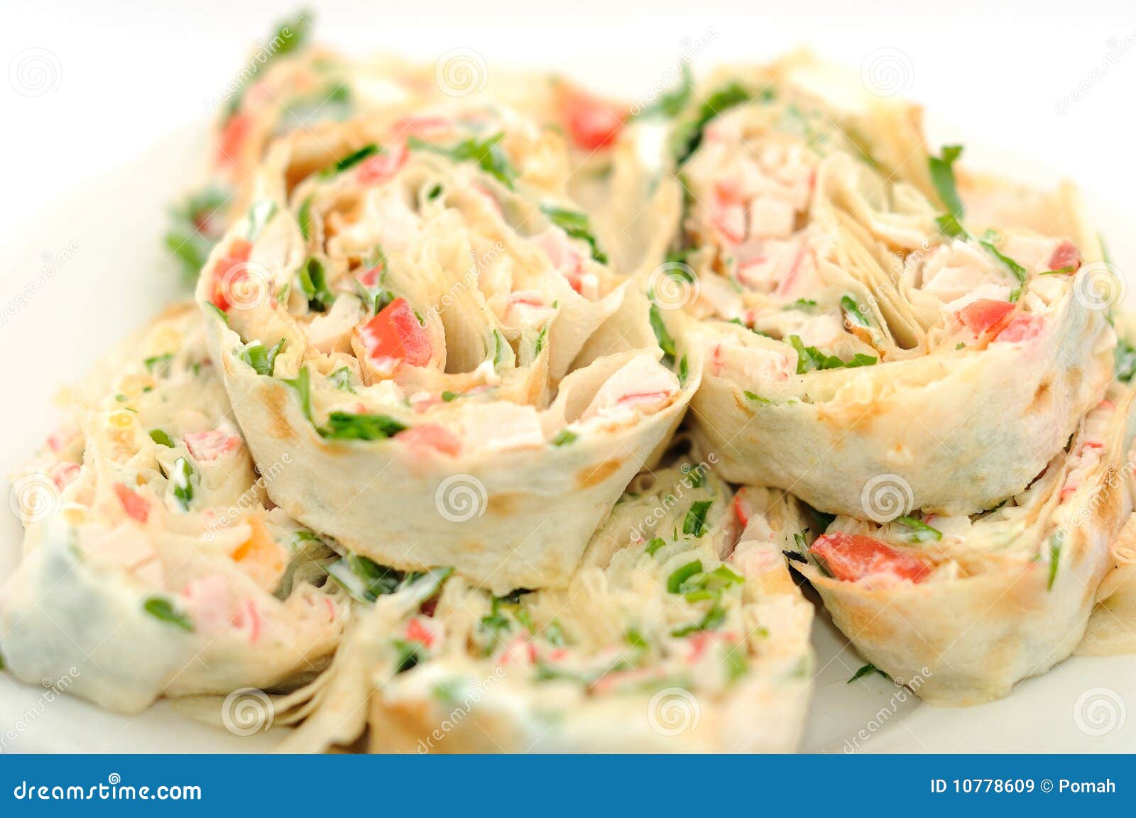 Rolls in lavash stock image. Image of portion, asian - 10778609
