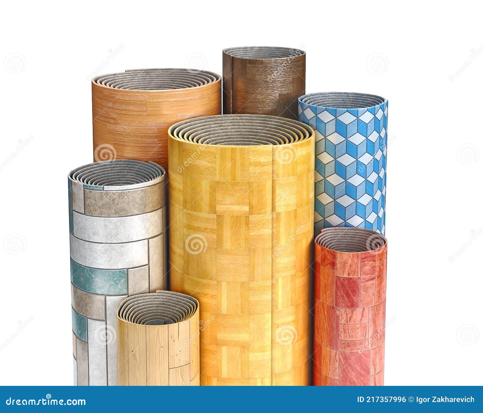 Background For Linoleum Flooring Tools. Cartoon Vector | CartoonDealer ...