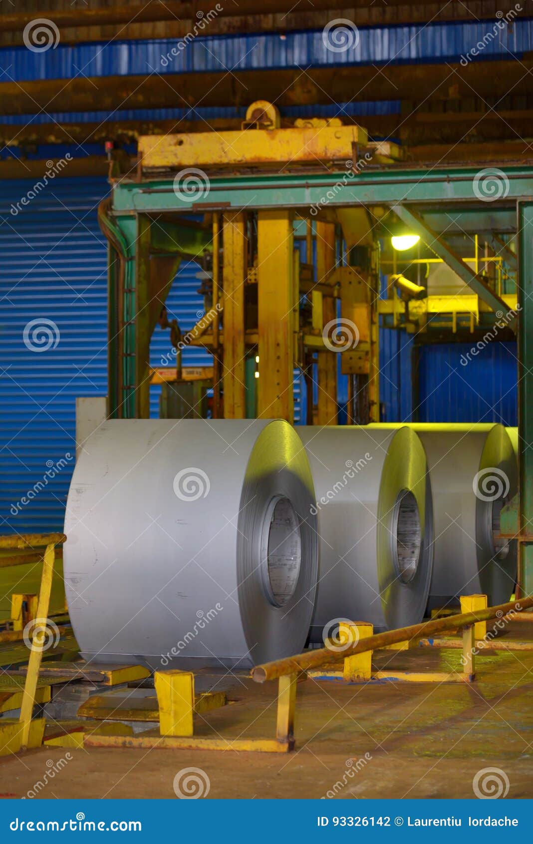 Rolls of metal coil stock photo. Image of seamless, industry - 93326142