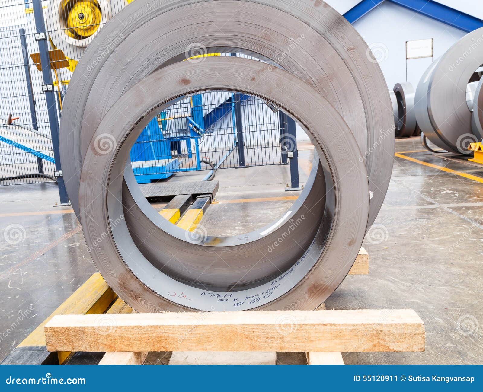 Rolls of Metal Sheet before Assembly Stock Image - Image of role, plant ...