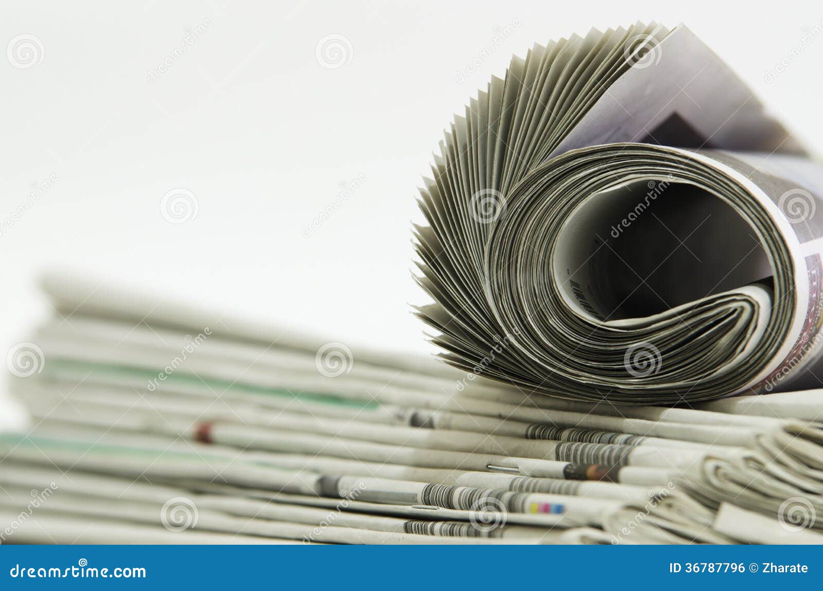 Rolls of newspapers stock photo. Image of concepts, media - 36787796