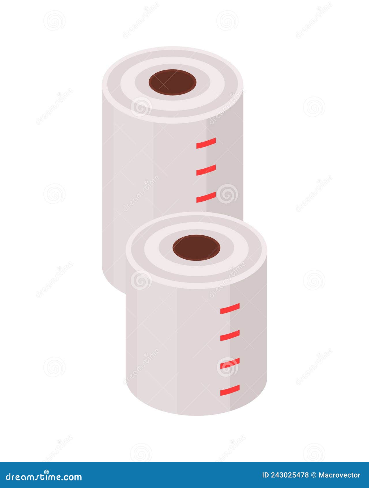 Rolls of Paper Composition stock vector. Illustration of refinery ...
