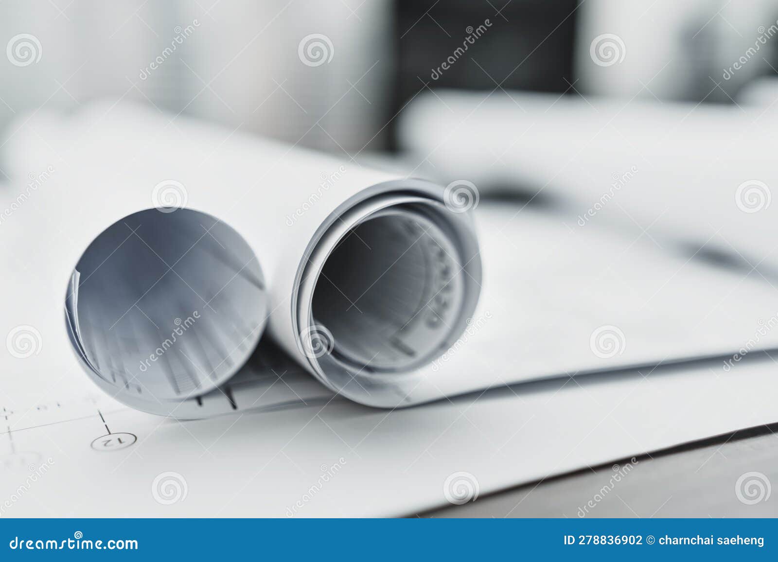 Rolls of Paper Layout Factory, Industry on Engineering Drawings ...