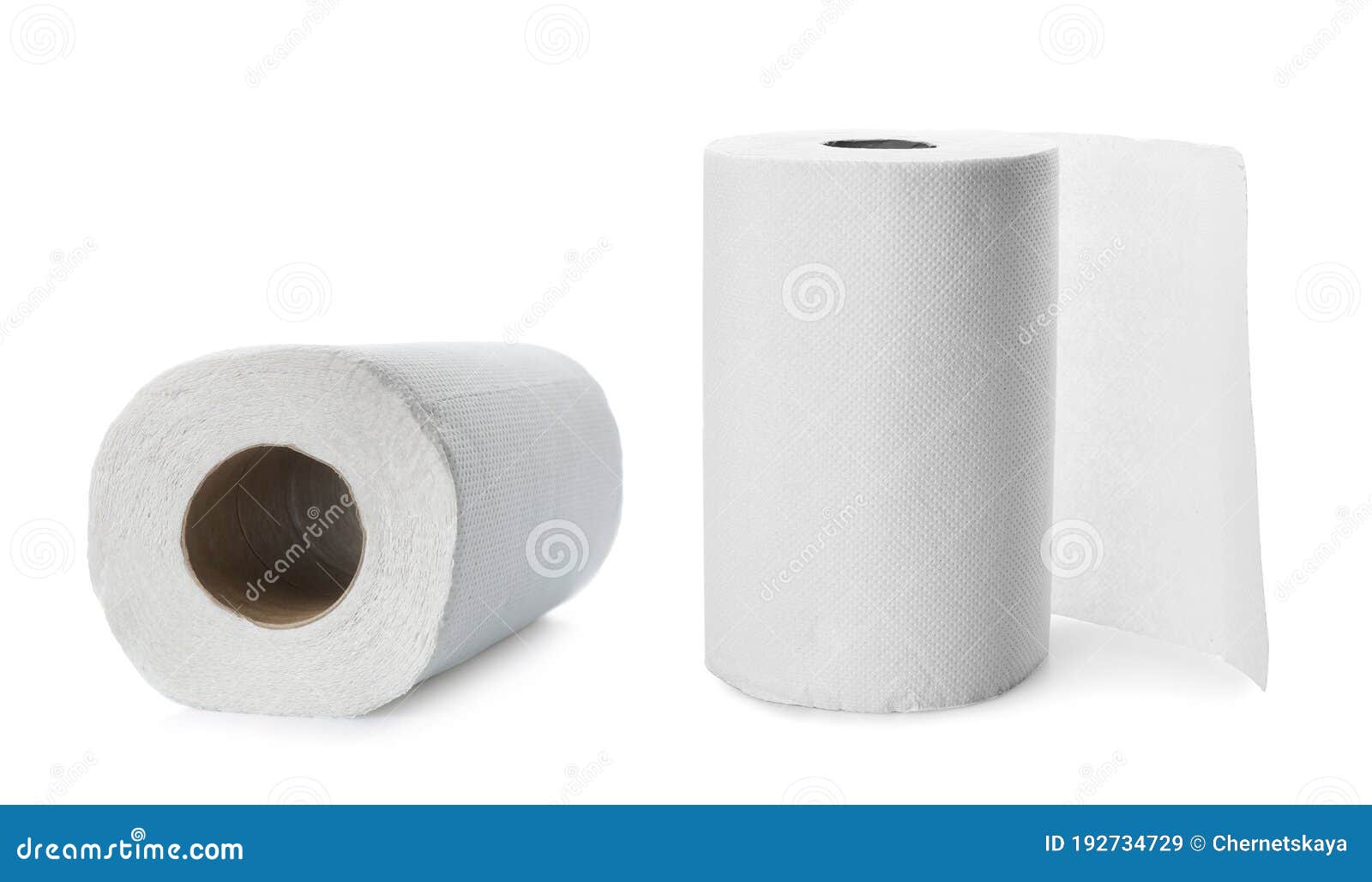 Rolls of Paper Tissues Isolated Stock Image - Image of rolled, care ...