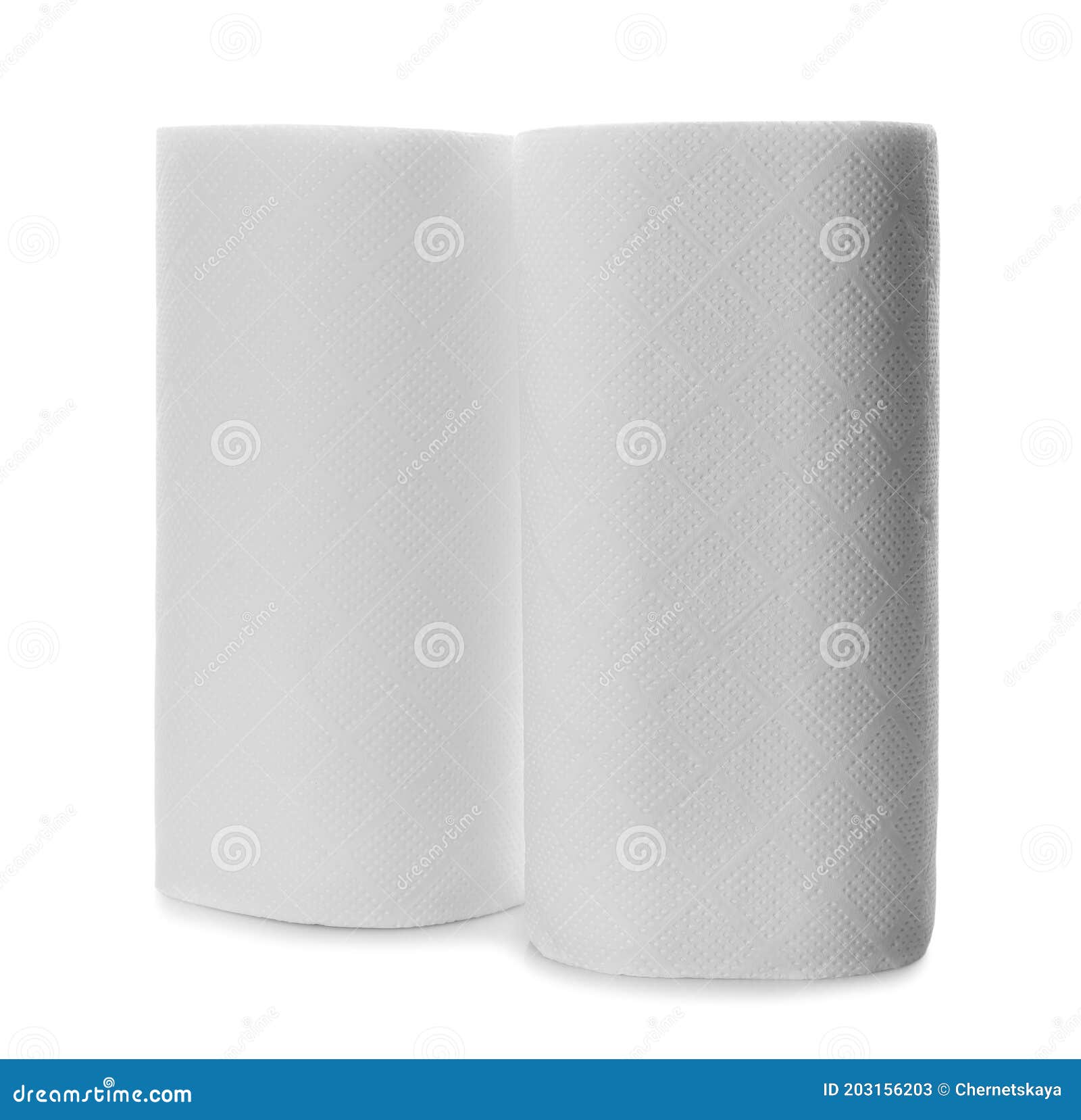 Rolls of Paper Tissues on White Background Stock Image - Image of clean ...