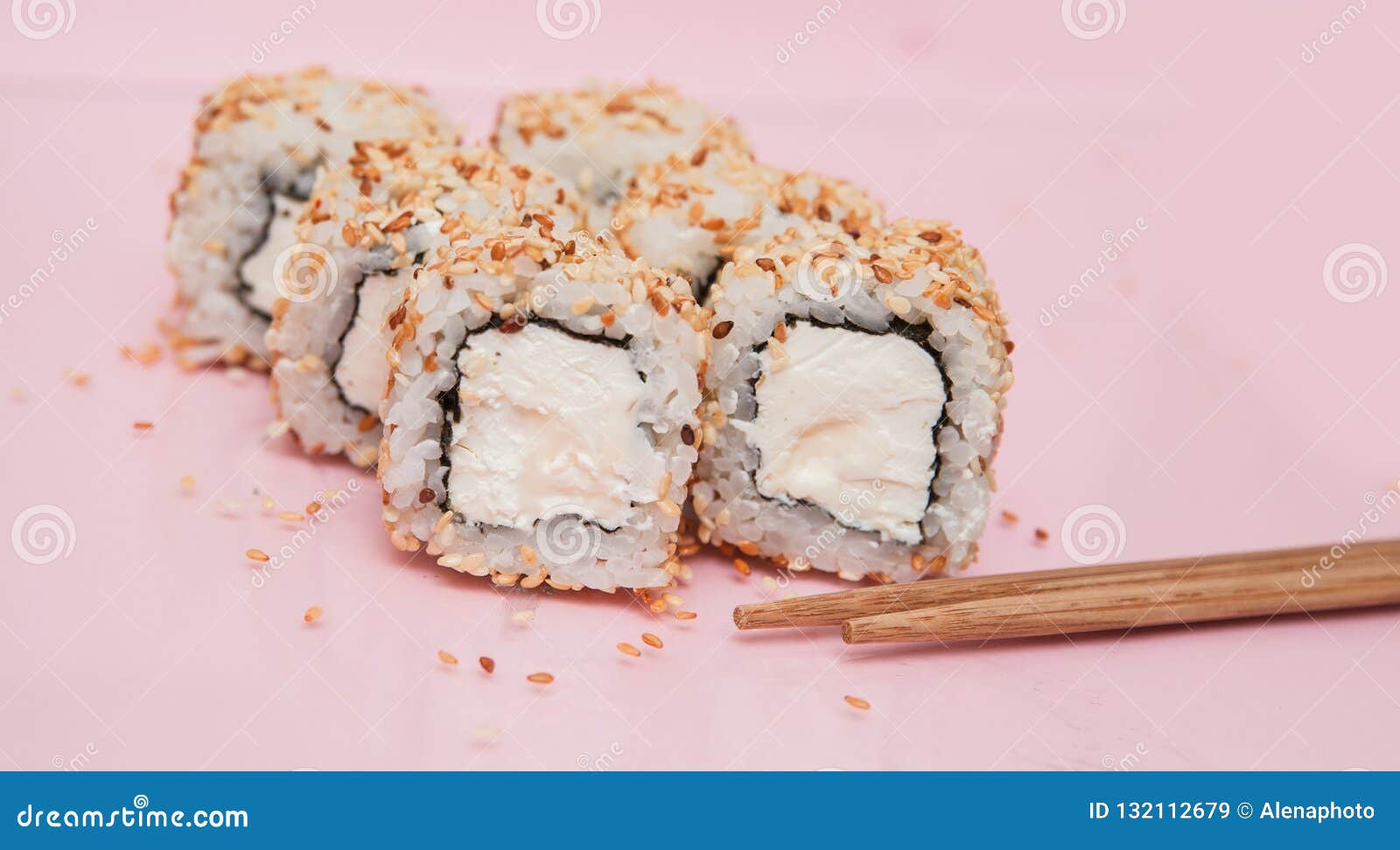 Rolls on pink backround. stock image. Image of white - 132112679