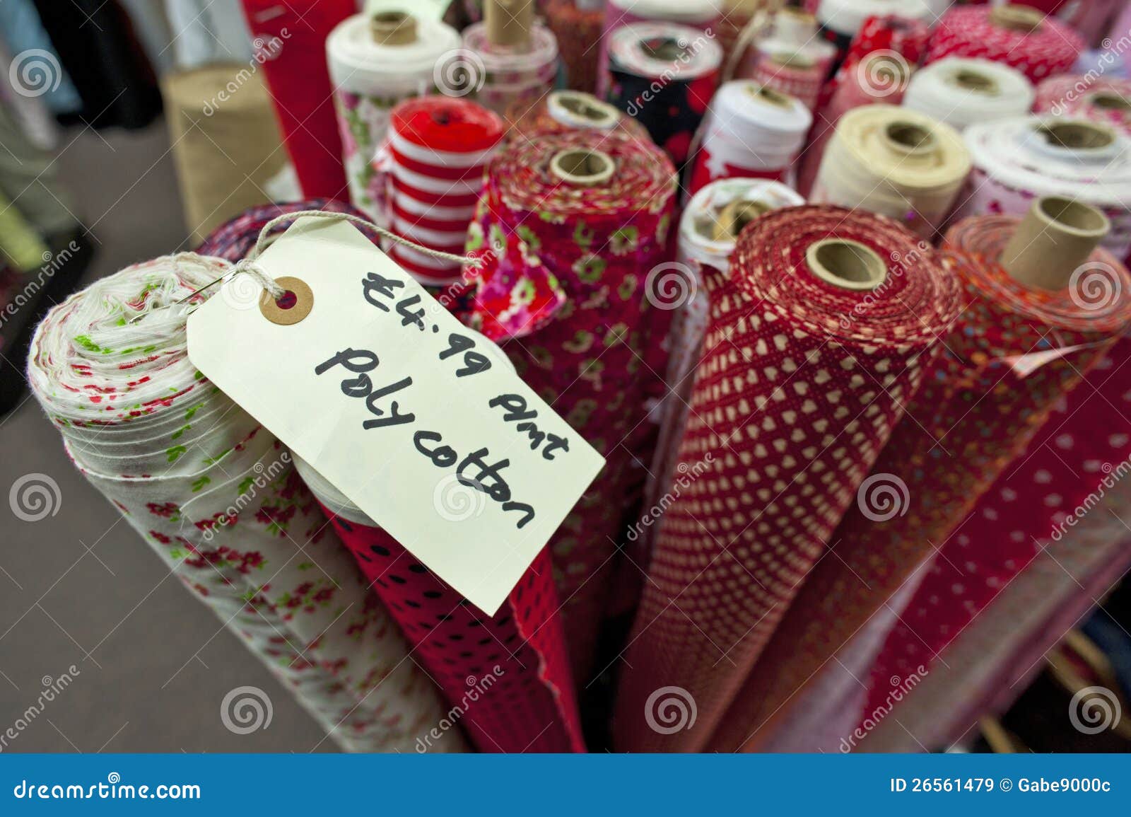 Rolls of polycotton fabric stock image. Image of industries - 26561479