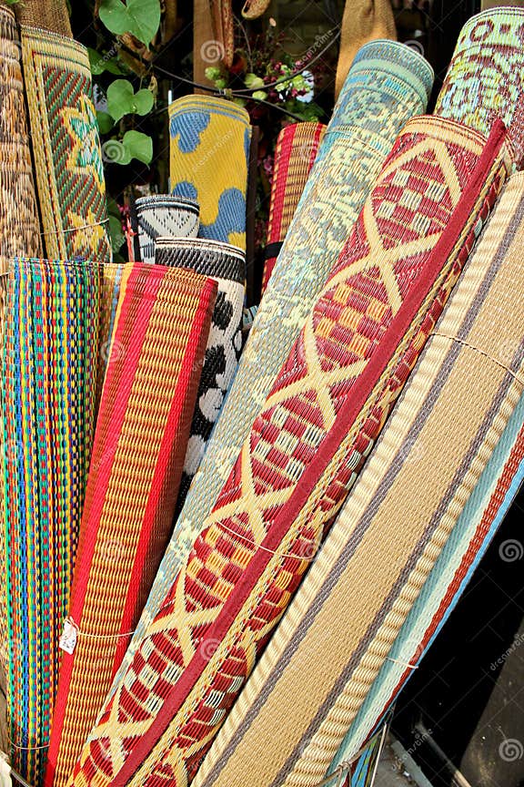 Rolls of rugs stock photo. Image of decoration, carpets - 23936310