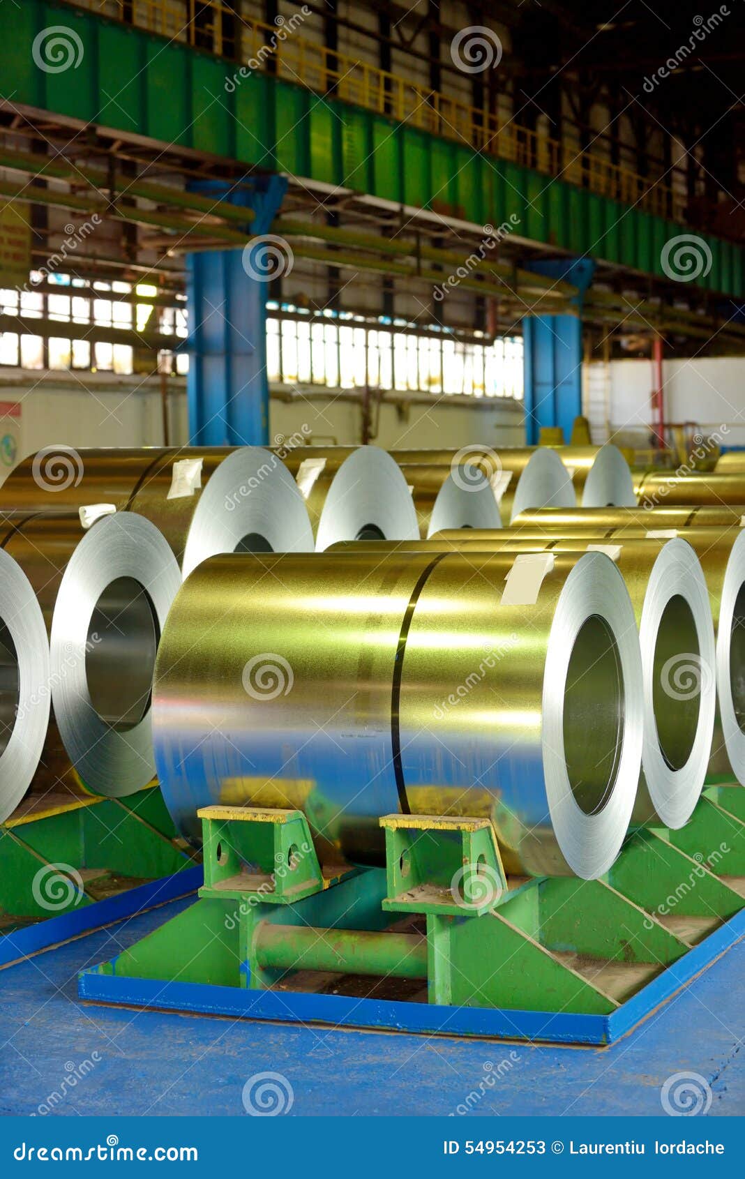 Rolls of steel plate stock image. Image of diagonal, background - 54954253
