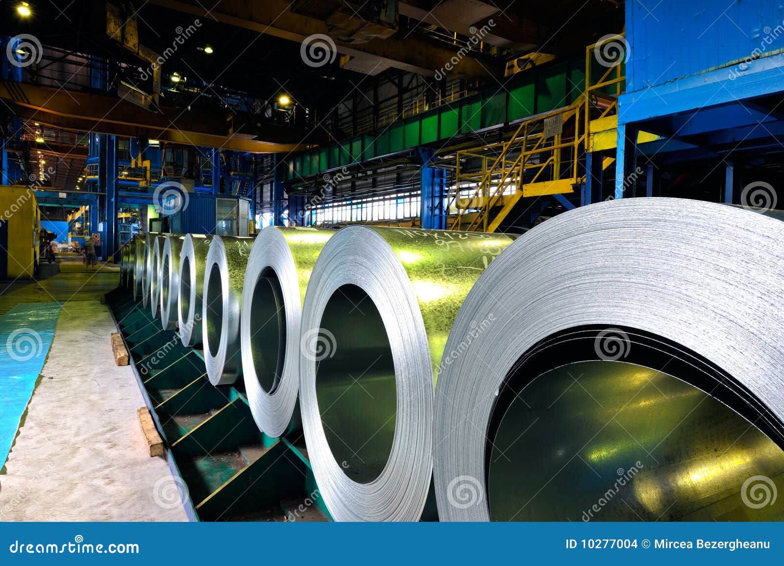 Rolls of steel sheet stock photo. Image of roll, tough - 10277004