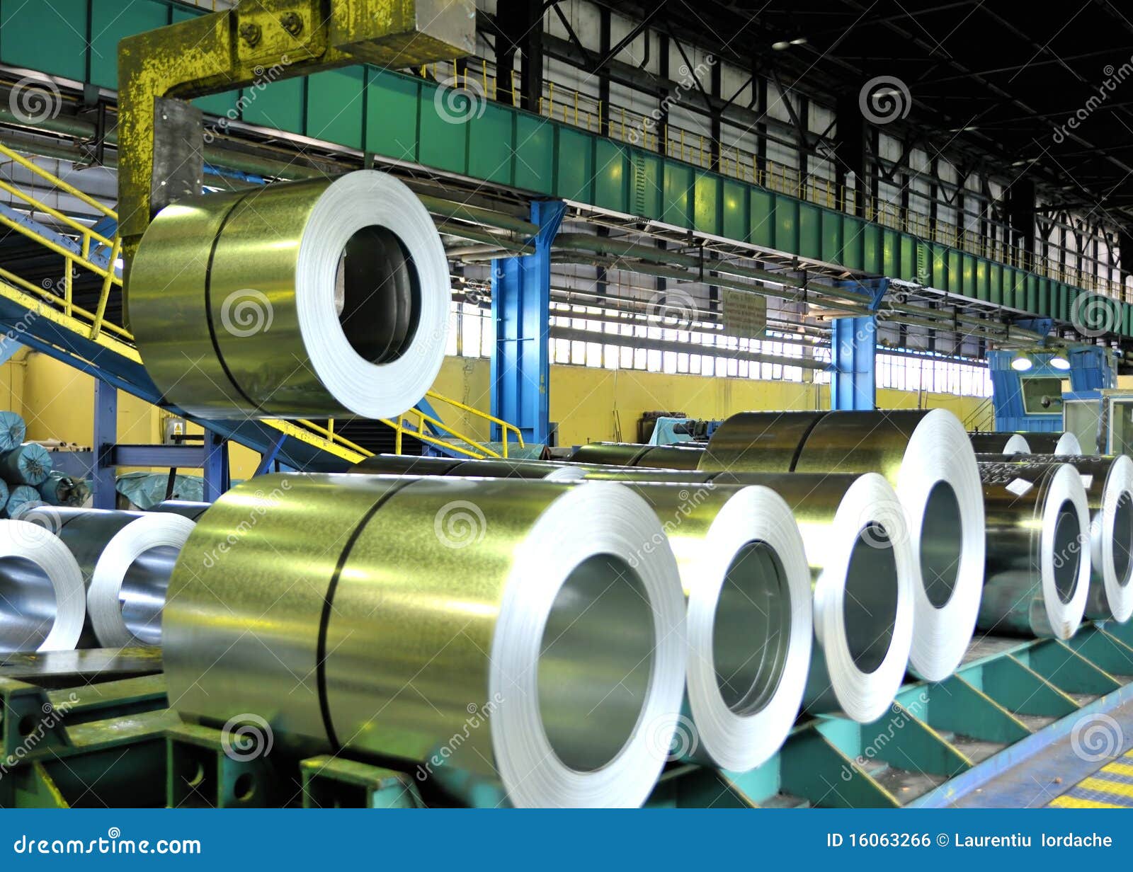 Rolls of steel sheet stock photo. Image of stack, strong - 16063266