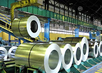 Rolls of steel sheet stock photo. Image of stack, strong - 16063266