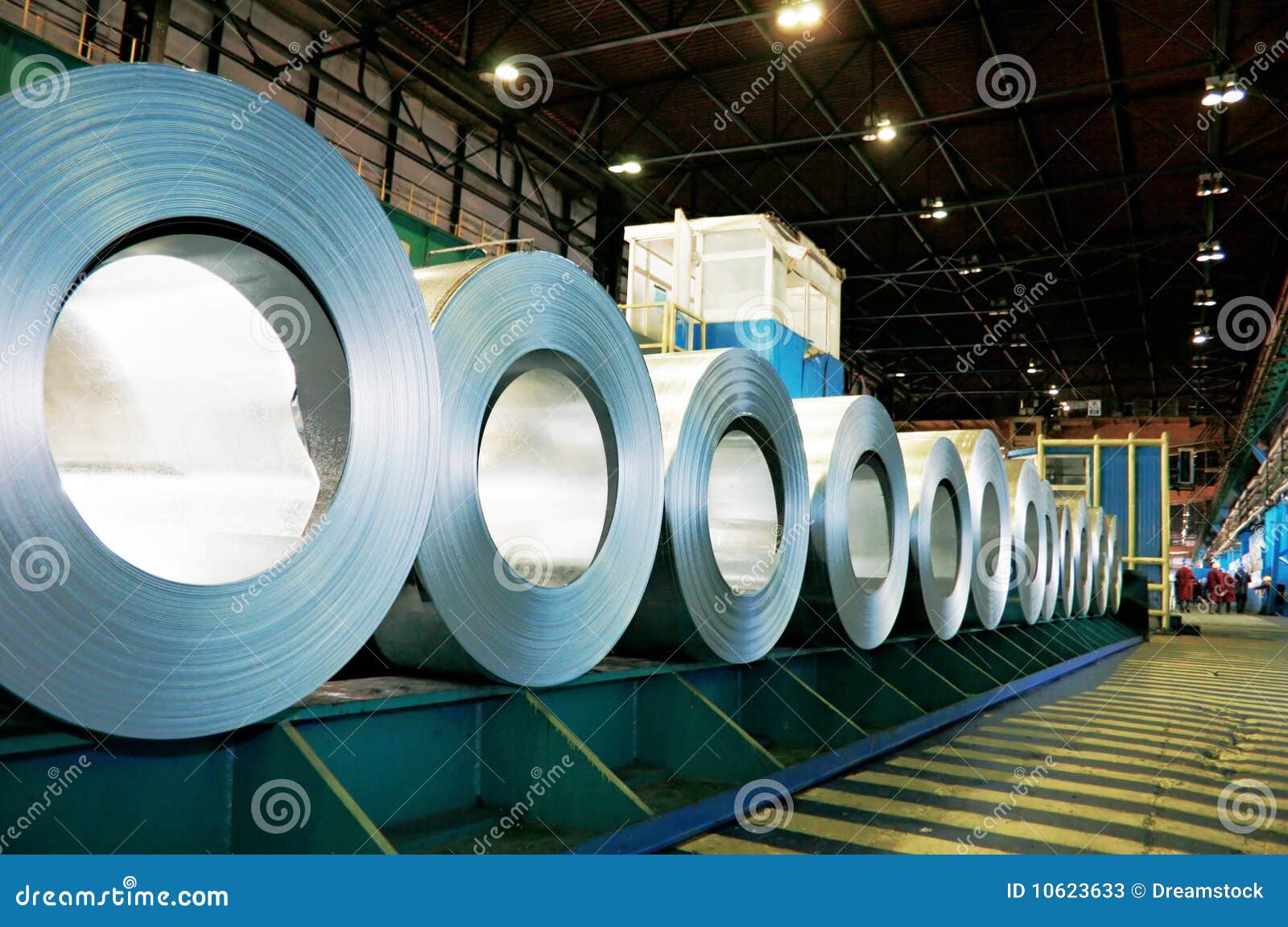 Rolls of Steel Sheet in a Warehouse Stock Image - Image of industry ...