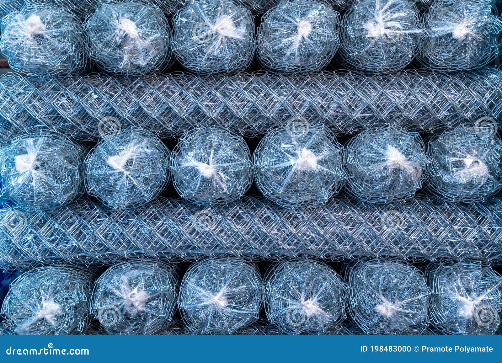 Rolls of Steel Wire Mesh for Construction Work in Warehouse Stock Photo ...