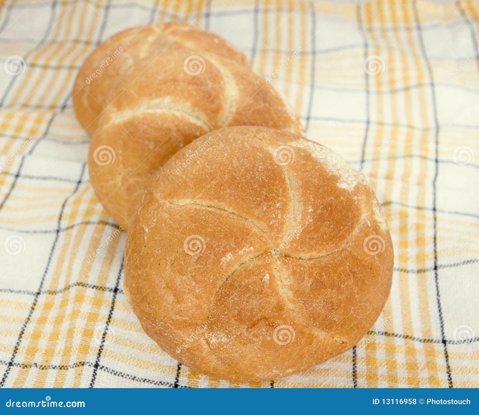 Rolls on table napkin stock photo. Image of diet, gourmet - 13116958