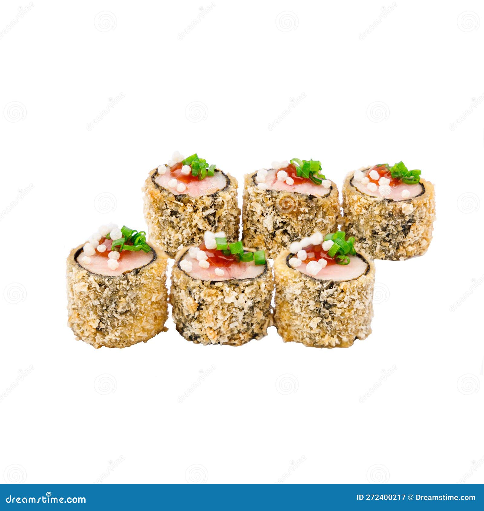 Rolls on White Background for Online Restaurant Menu Stock Image ...