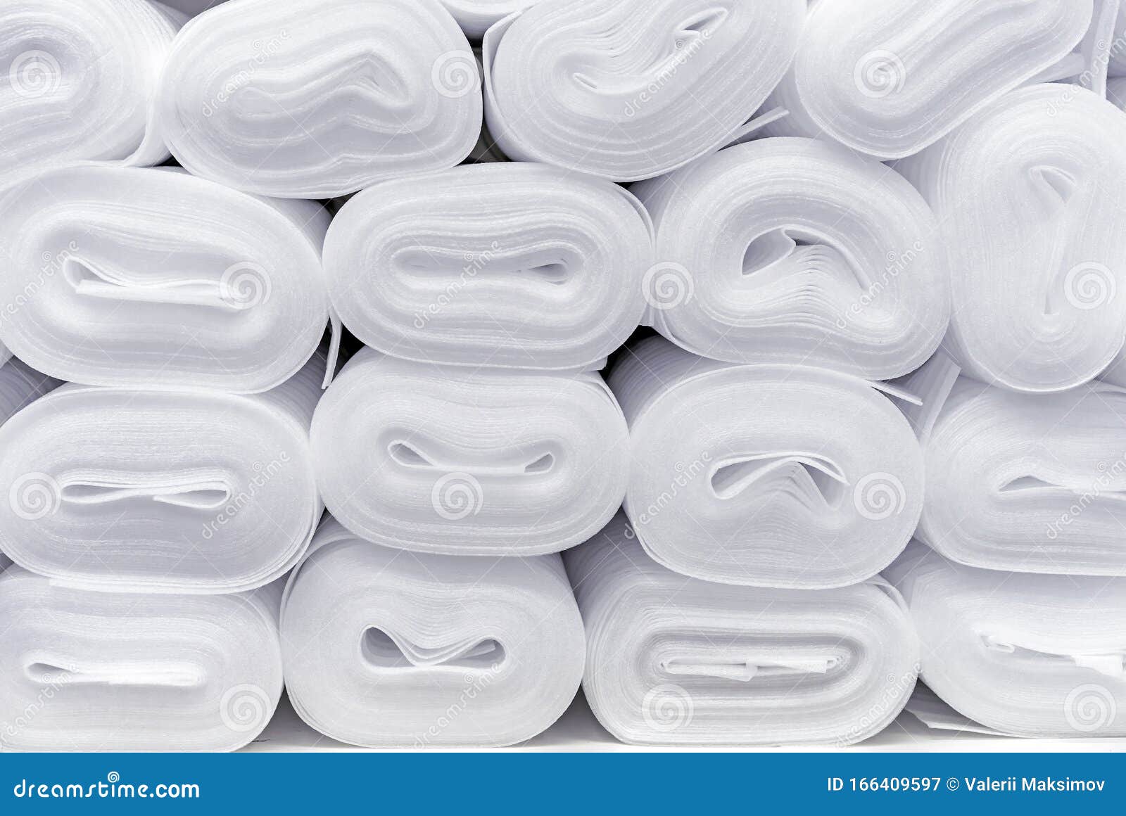 Rolls with White Substrate for Laminate or Parquet Stock Image - Image ...