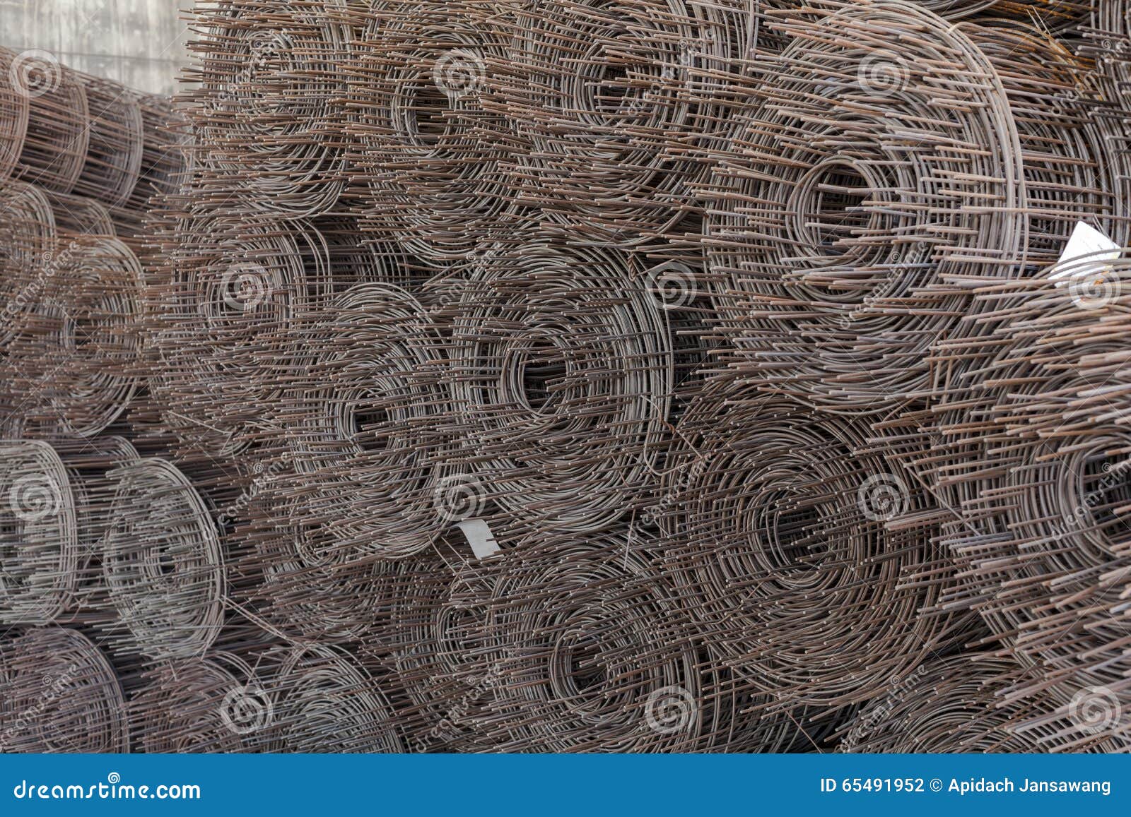 Rolls Of Wire Mesh Steel For Construction Stock Photography ...
