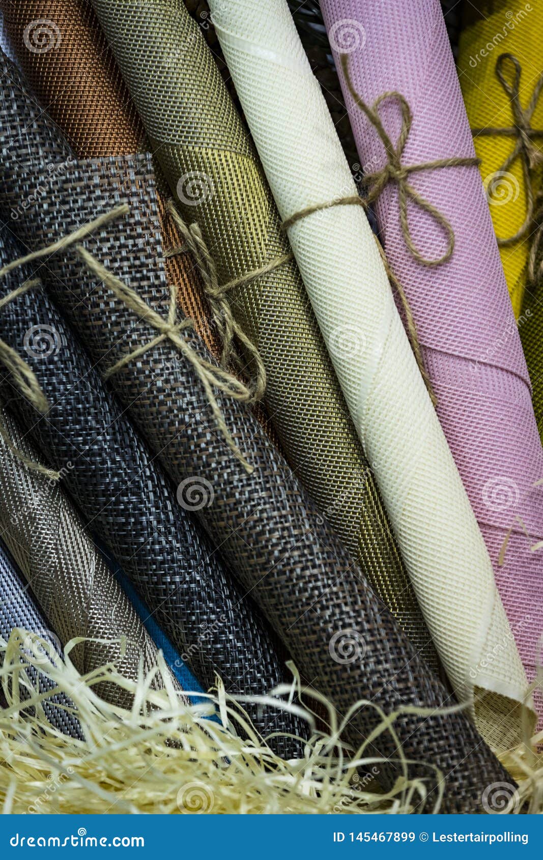 Rolls of Wrapping Paper Binding Stock Image - Image of accessories ...