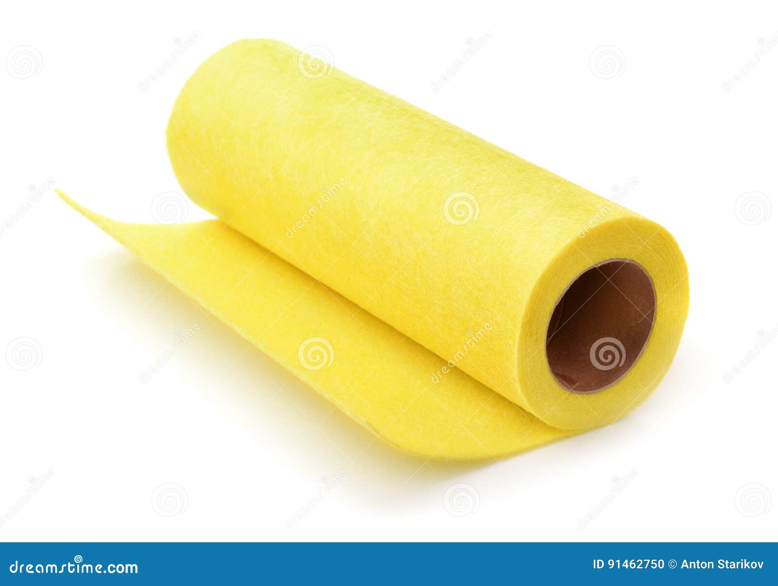 Rolls of Yellow Felt Fabric Stock Photo - Image of felt, design: 91462750