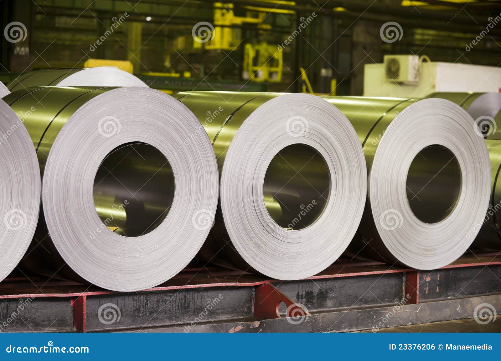 Rolls of zinc steel sheet stock photo. Image of steel - 23376206