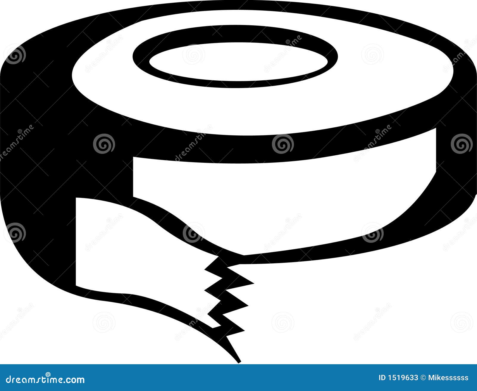 Rolo da fita adesiva ilustração do vetor. Ilustração de vara - 1519633