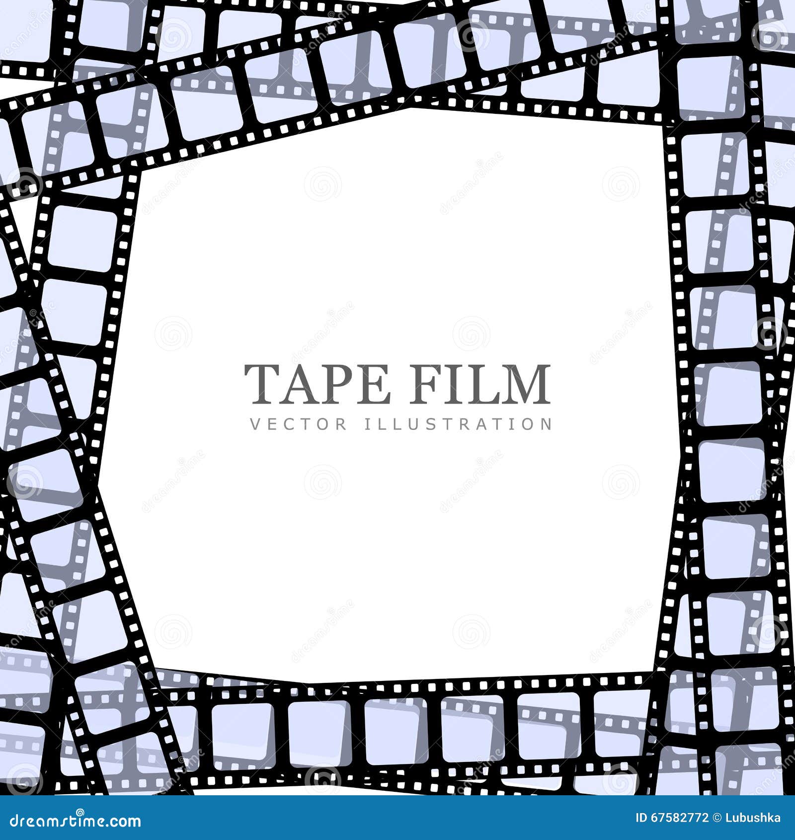 Rolo de filme do molde ilustração do vetor. Ilustração de quadro - 67582772