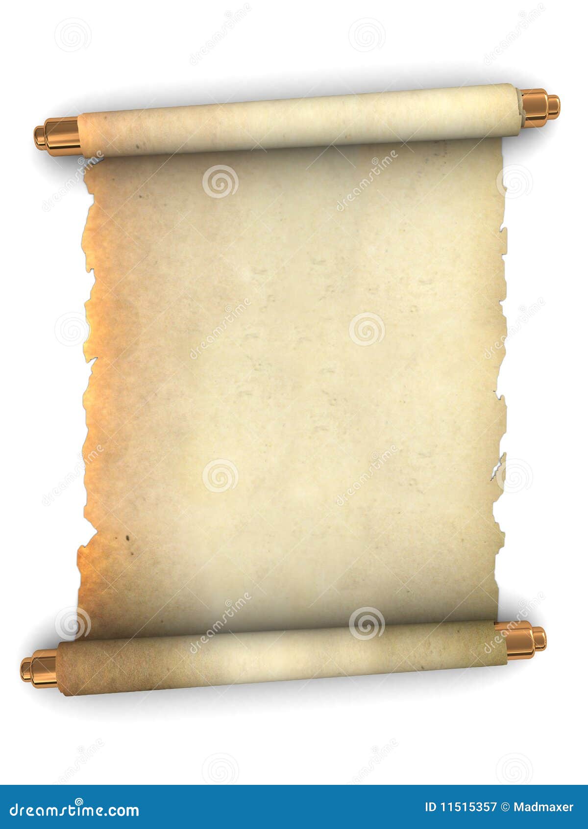 Rolo de papel antigo ilustração stock. Ilustração de marrom - 11515357