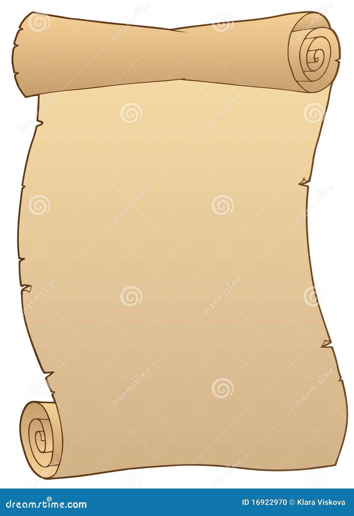 Rolo de papel antigo 2 ilustração do vetor. Ilustração de objeto - 16922970