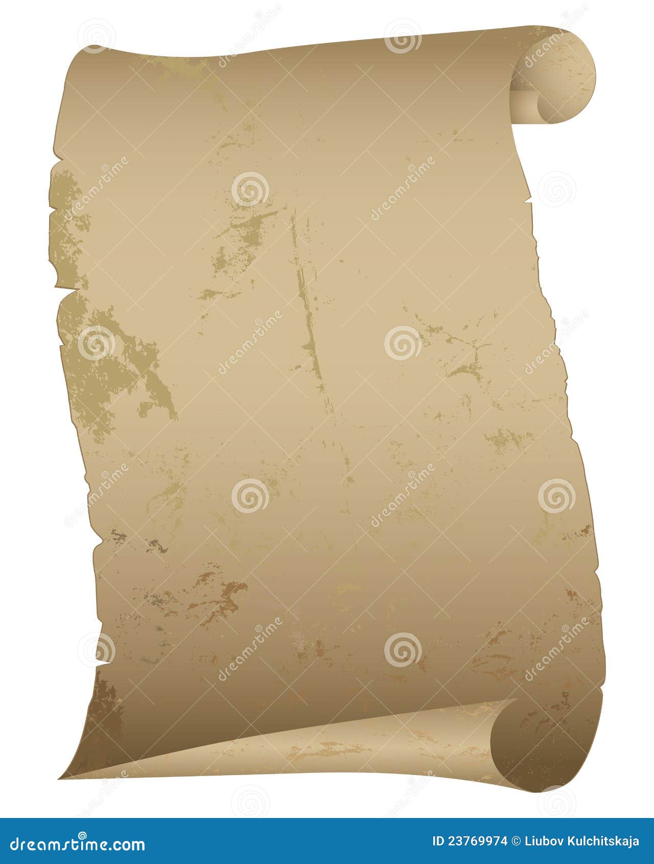 Rolo de papel antigo. ilustração do vetor. Ilustração de fundo - 23769974