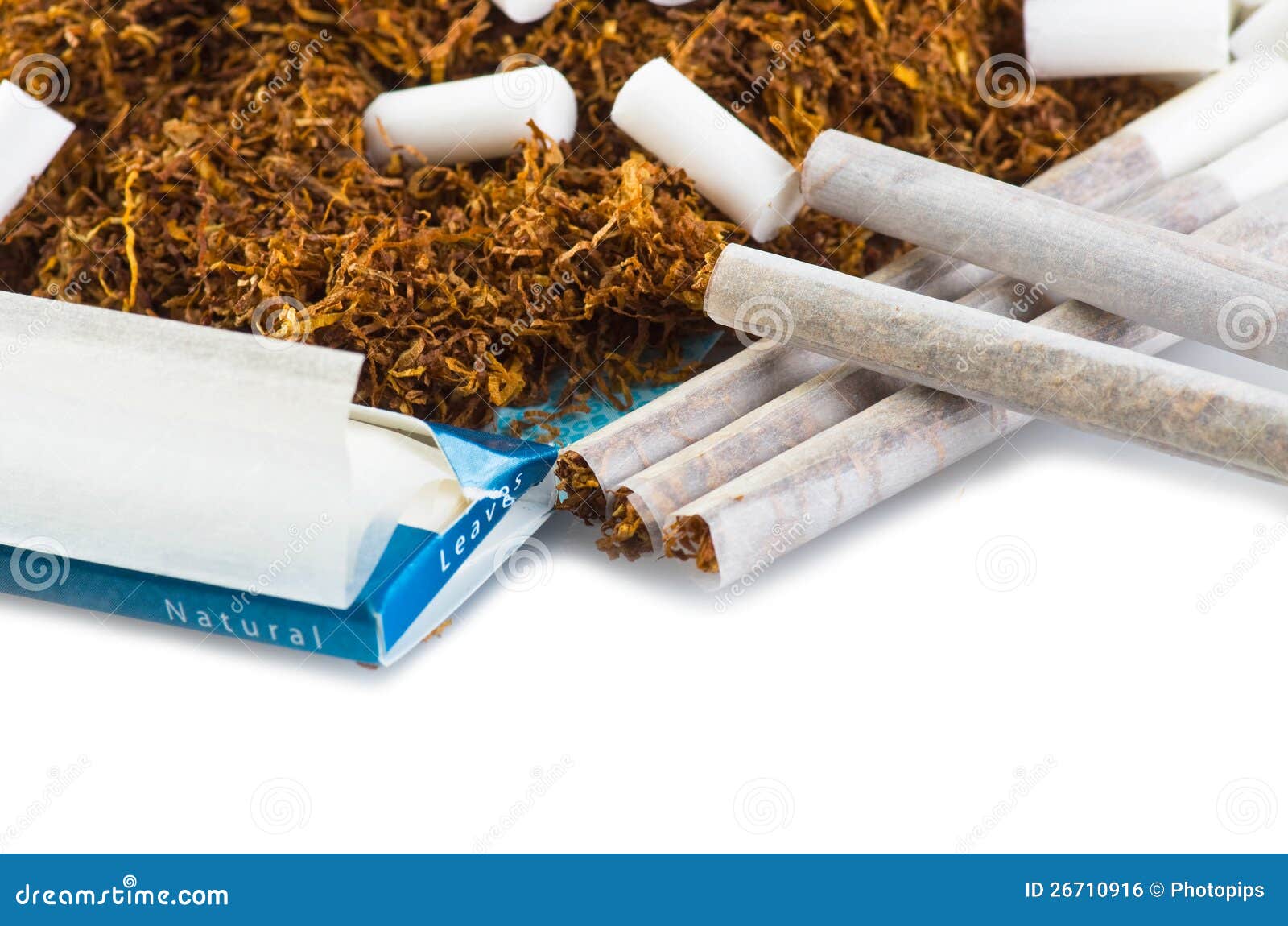 Rolo Do Tabaco E Do Cigarro Foto de Stock - Imagem de marrom, planta ...