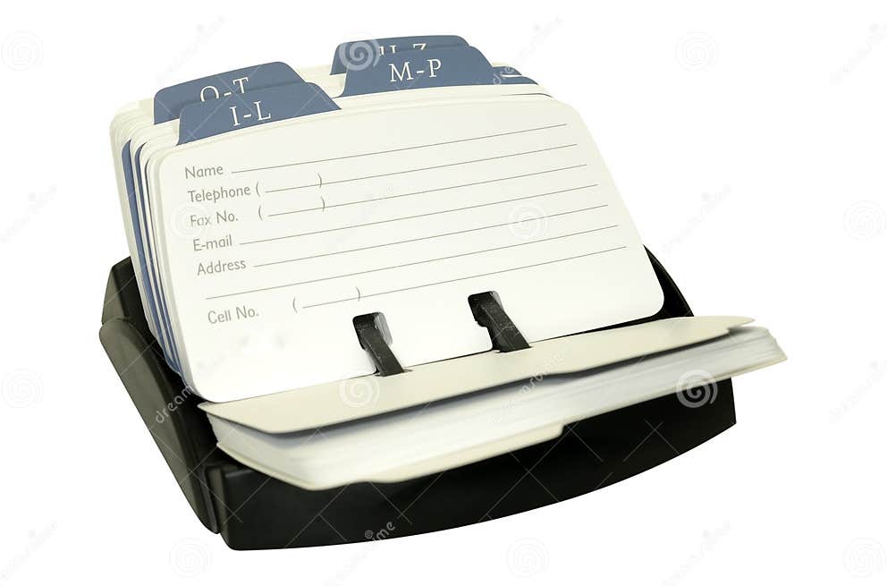Rolodex stock photo. Image of tabs, information, telephone - 2081368