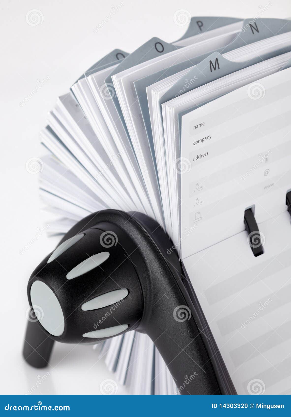 Rolodex - Close up stock photo. Image of isolated, organizer - 14303320