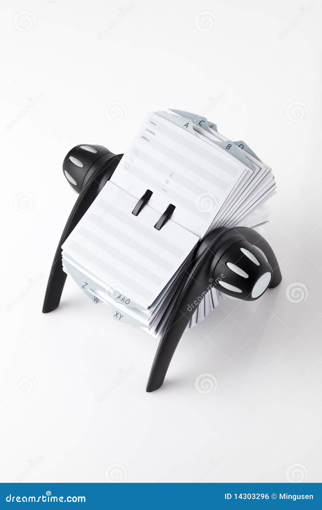 Rolodex, Isolated stock photo. Image of studio, desk - 14303296