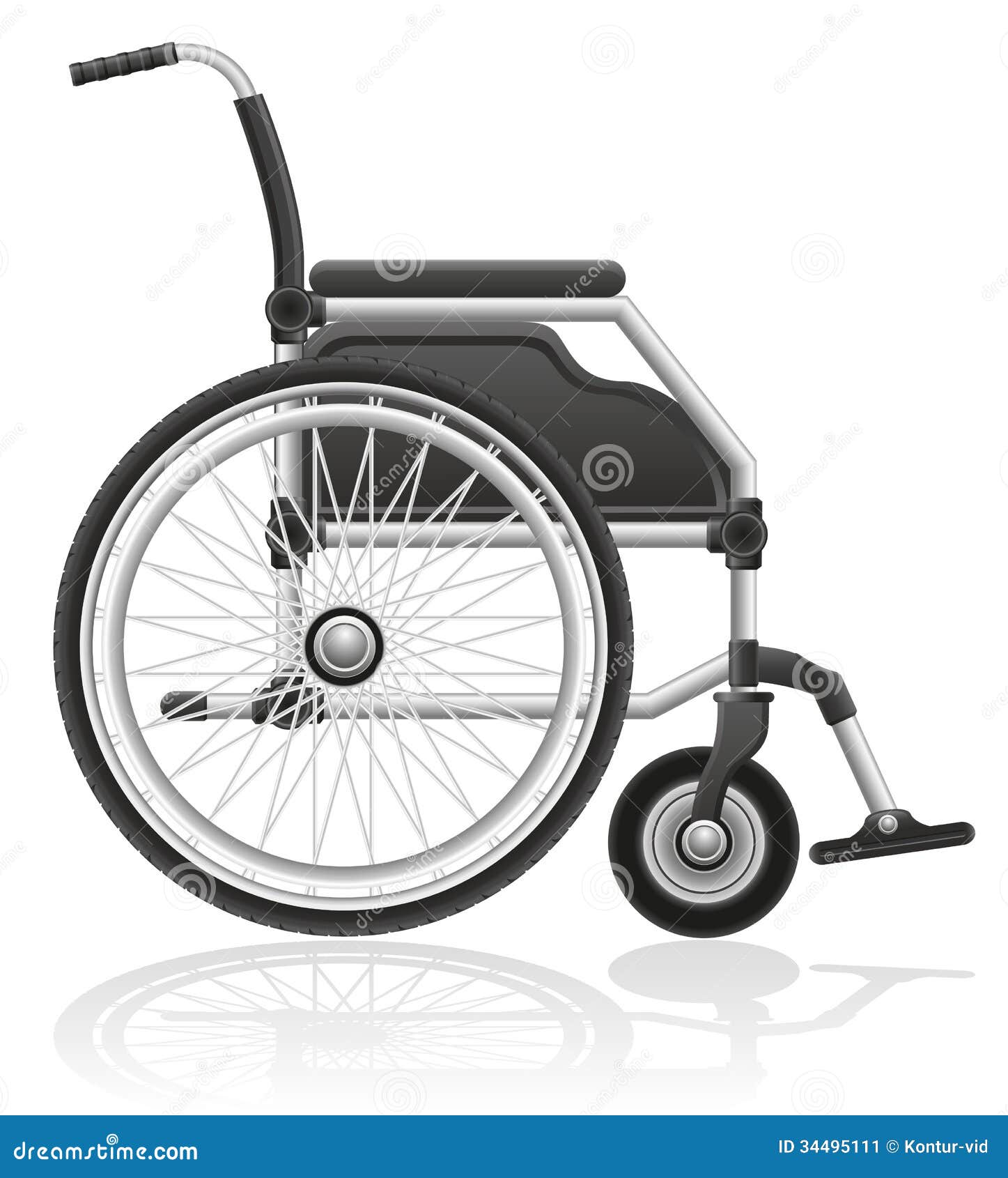 Rolstoel vectorillustratie vector illustratie. Illustration of ...