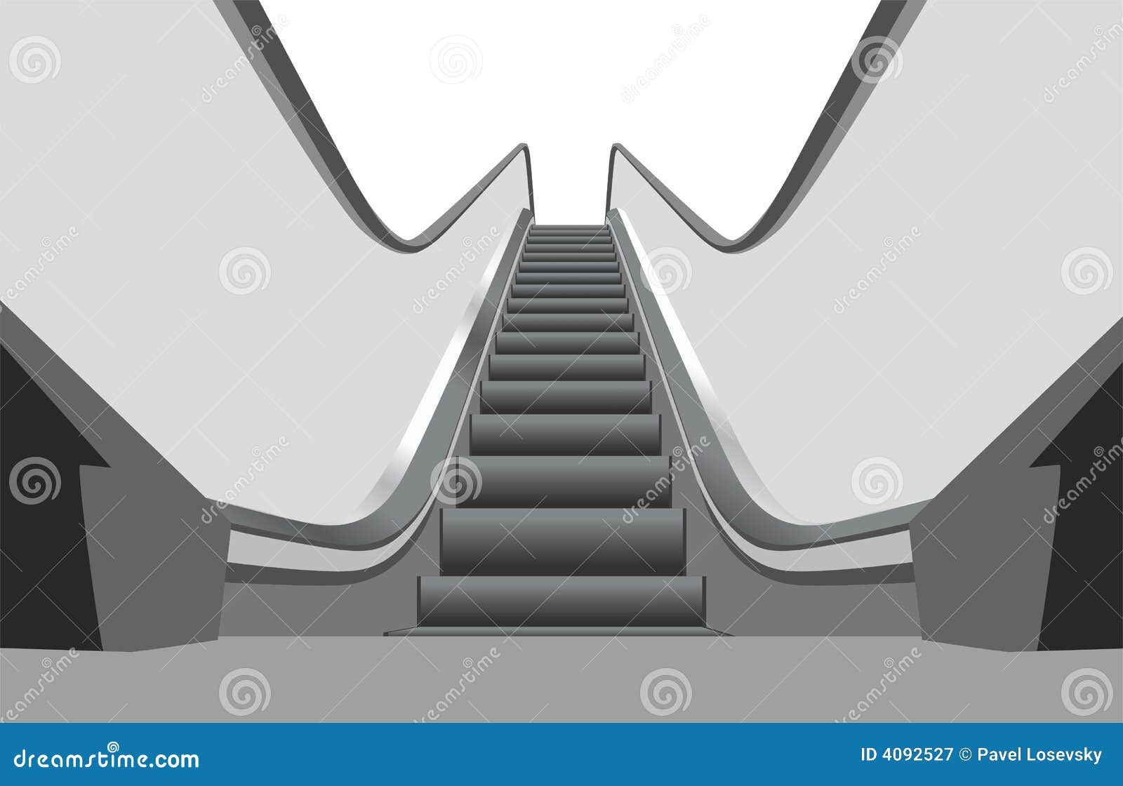 Roltrap 3 Van De Winkel Vector Vector Illustratie - Illustration of ...