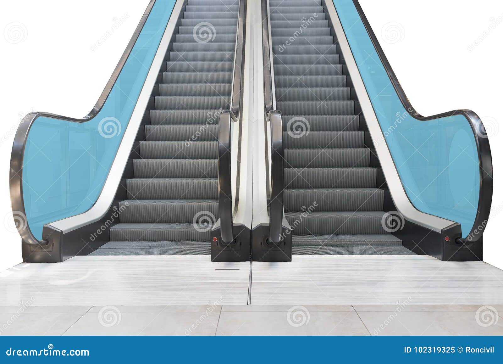 Roltrap en vloer stock afbeelding. Image of ontwerp - 102319325