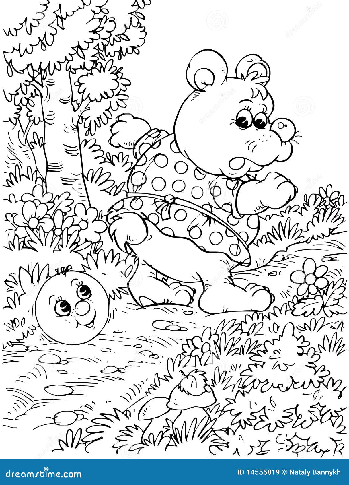 Roly-Poly And Fox Royalty-Free Cartoon | CartoonDealer.com #14555807