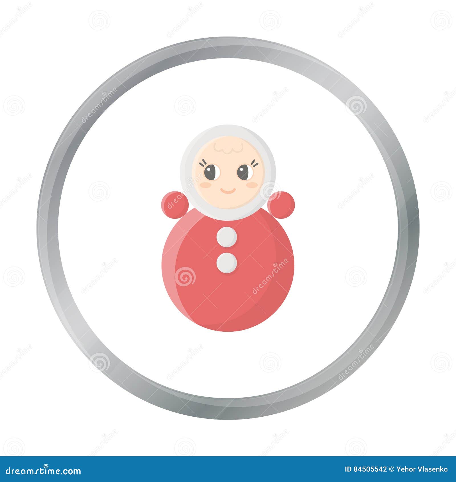 Roly Poly Cartoon Icon. Illustration for Web and Mobile Design. Stock ...